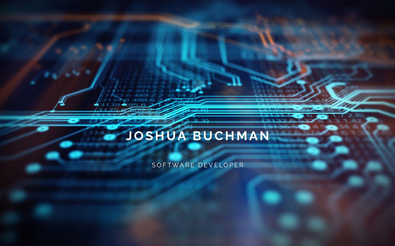 Joshua Buchman Portfolio